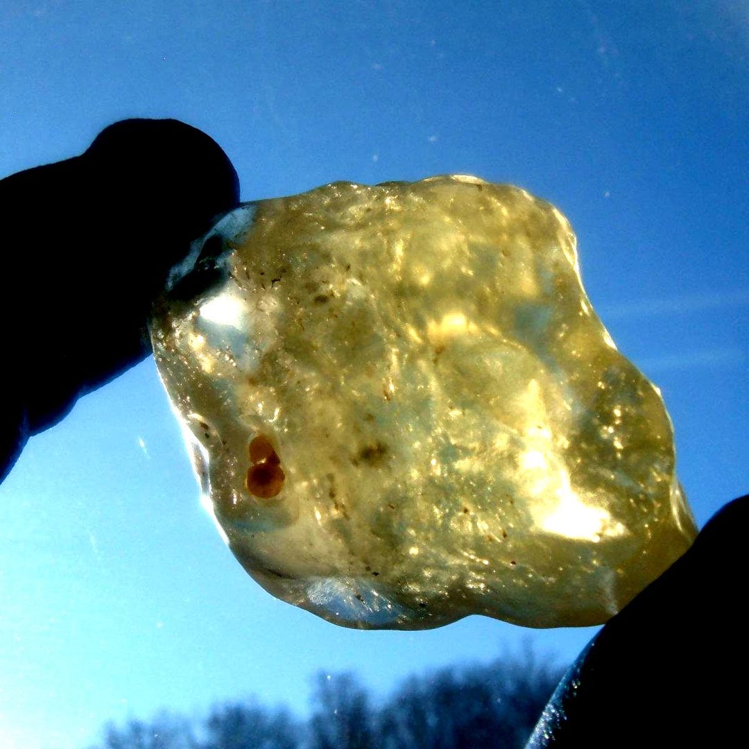 145 Crt Libyan Desert Glass(gem Crystal) Meteorite Impact Tektite ...