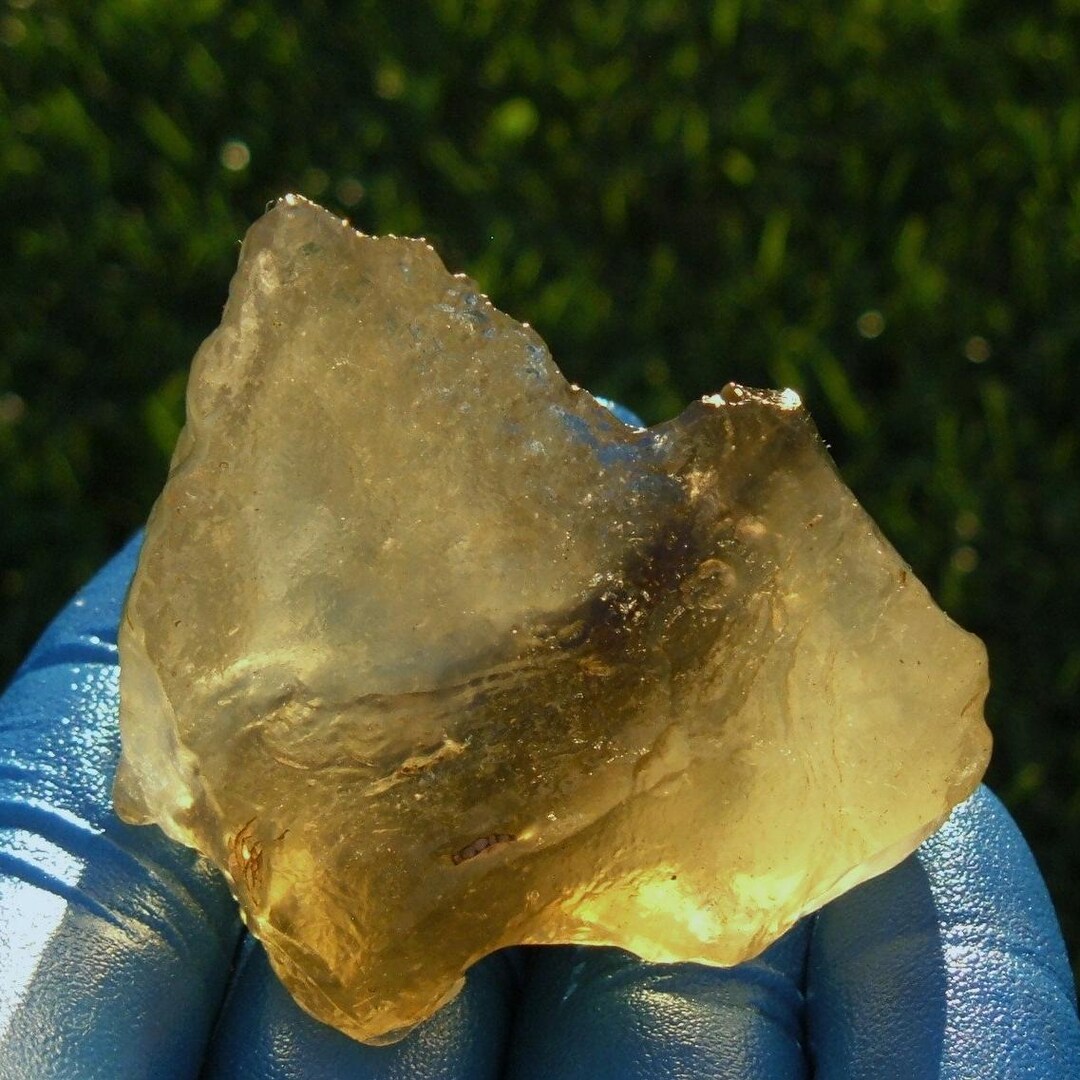 350 Crt Libyan Desert Glass dark Gem Meteorite Impact Tektit egypt ...
