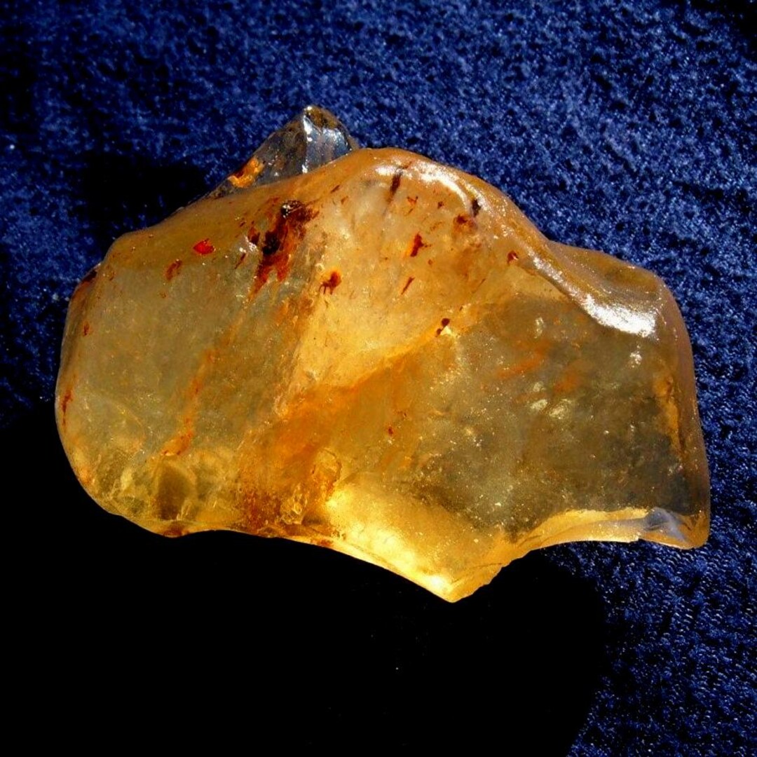 425 Crt Libyan Desert Glass Dust Orange Yellow Meteorite Impact Tektite ...