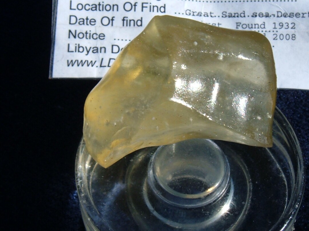 280 Carat Libyan Desert Glass cristobalite Yellow Gem AAAA Meteorite ...