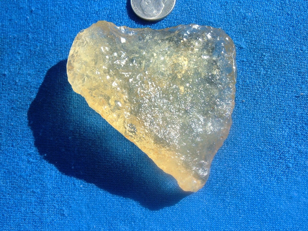 485 Carat Libyan Desert Glass flat yellow Meteorite Impact Tektiteegypt ...