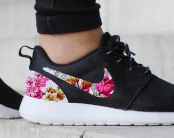 Floral nikes | Etsy