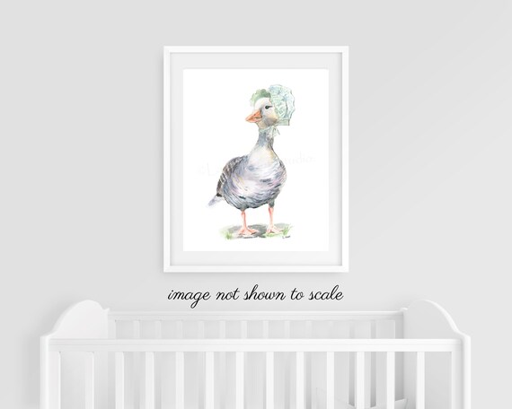 Mother Goose Print Nursery Rhyme Wall Art Watercolor Art | Etsy