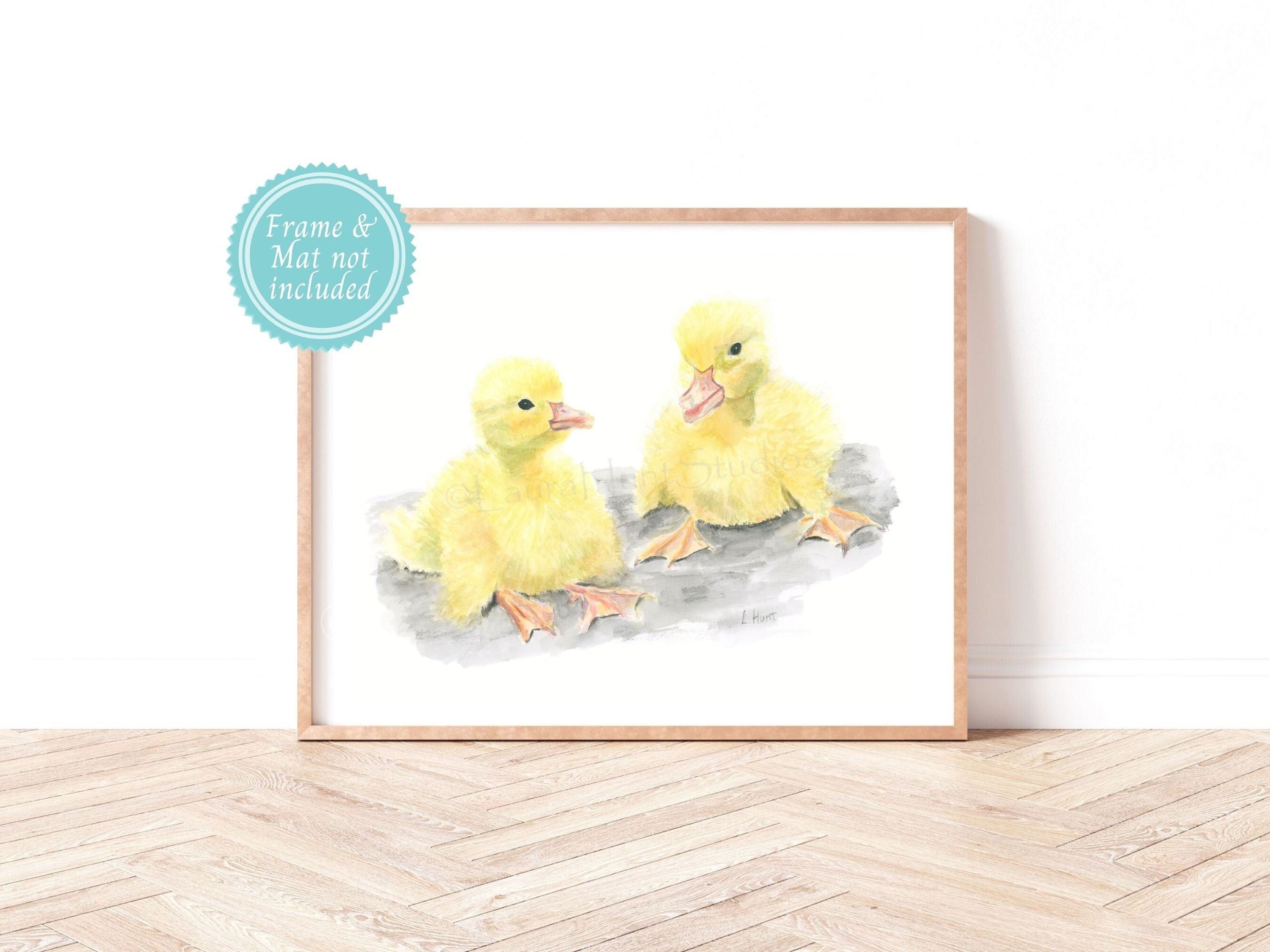 Ducklings Print, Duck Print, Nursery Wall Art, Cute Ducks, Watercolor ...