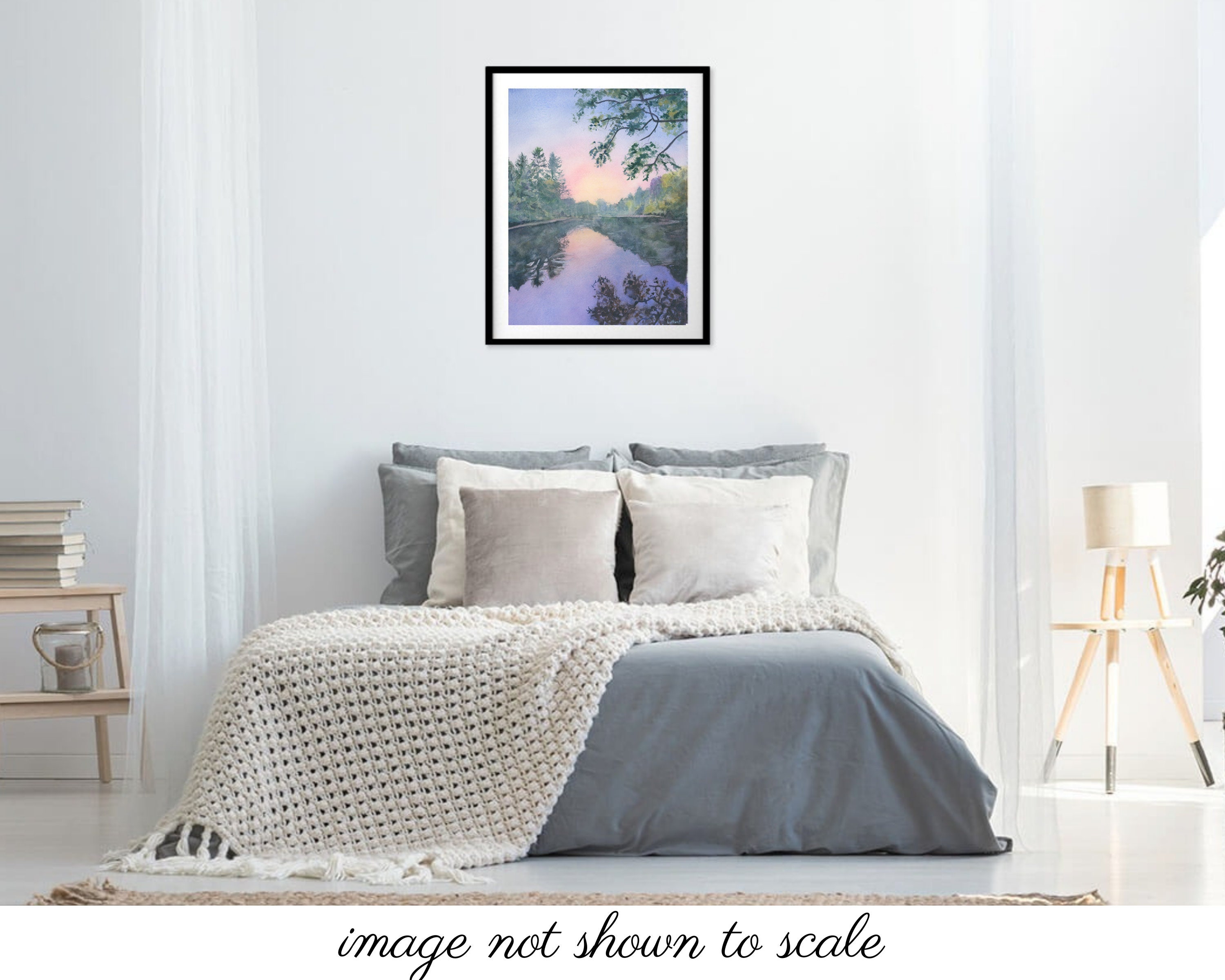 Wisconsin Art Print, Lake Artwork, Midwest Landscape, Wisconsin ...