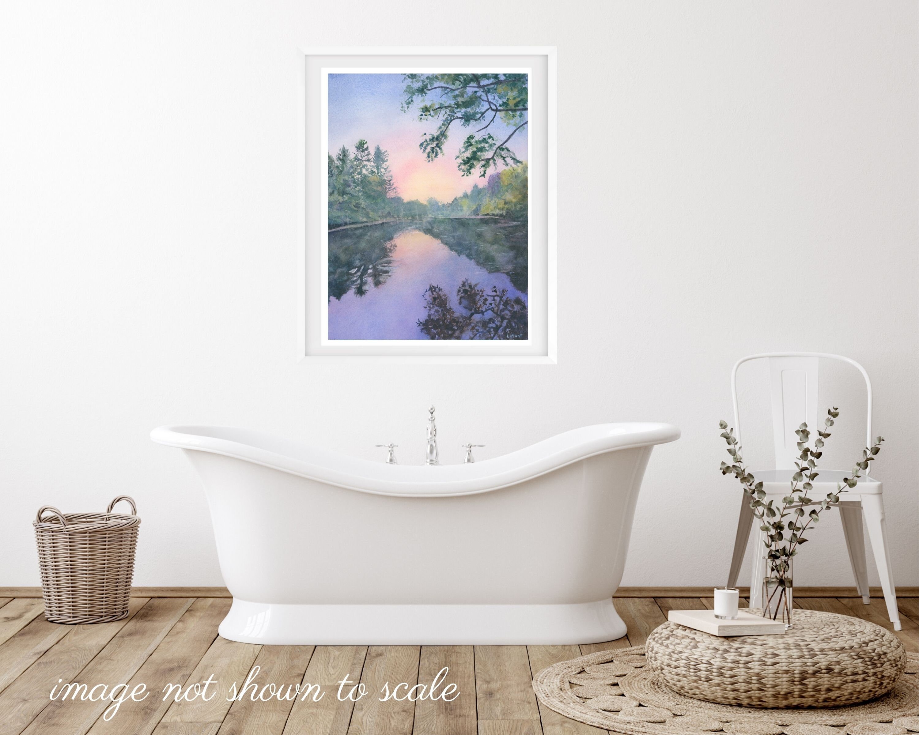 Wisconsin Art Print, Lake Artwork, Midwest Landscape, Wisconsin ...