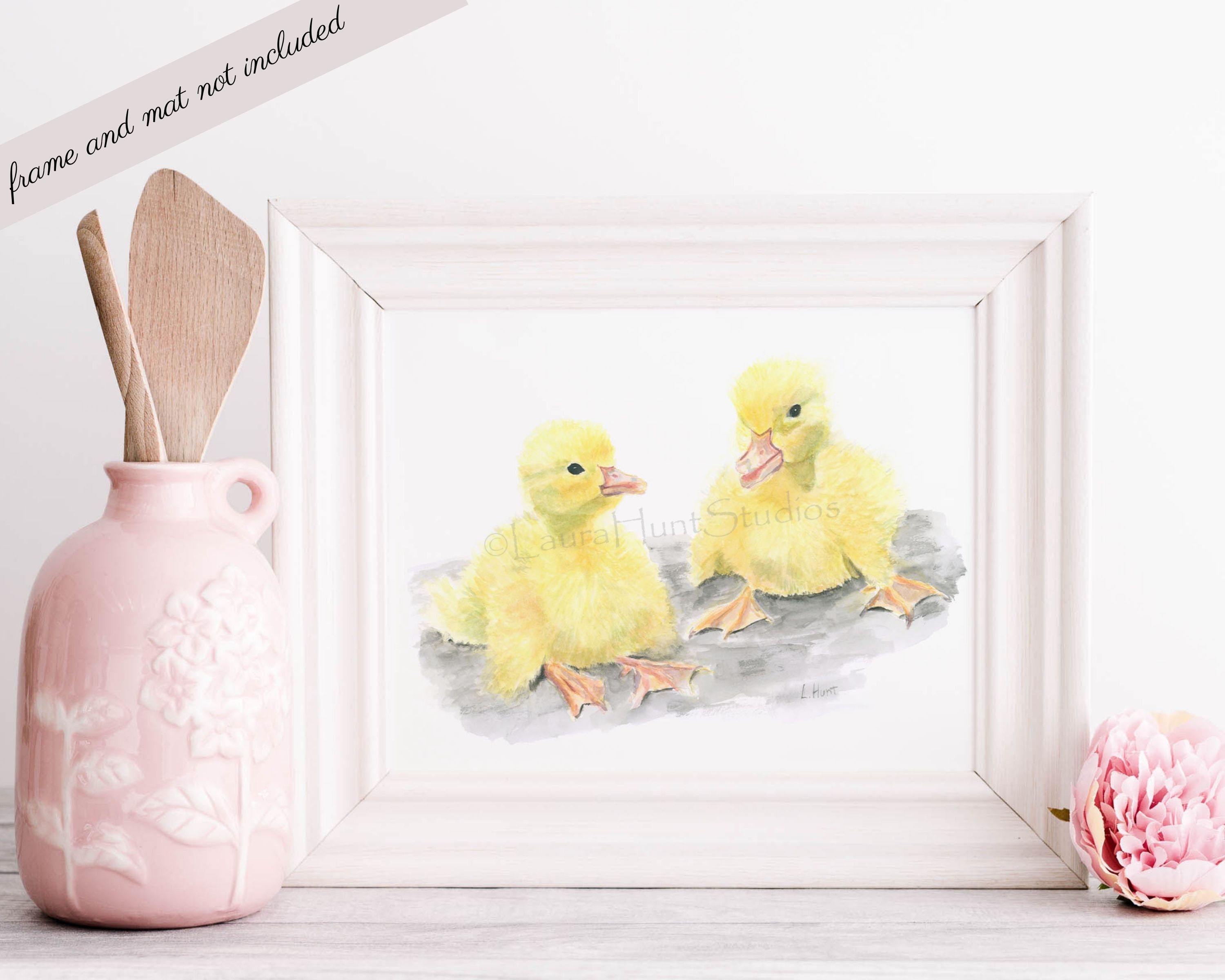 Ducklings Print, Duck Print, Nursery Wall Art, Cute Ducks, Watercolor ...