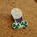 Vintage 90s Guinness Enamel Pin Badge. Smiling Pint & Irish Shamrock ...