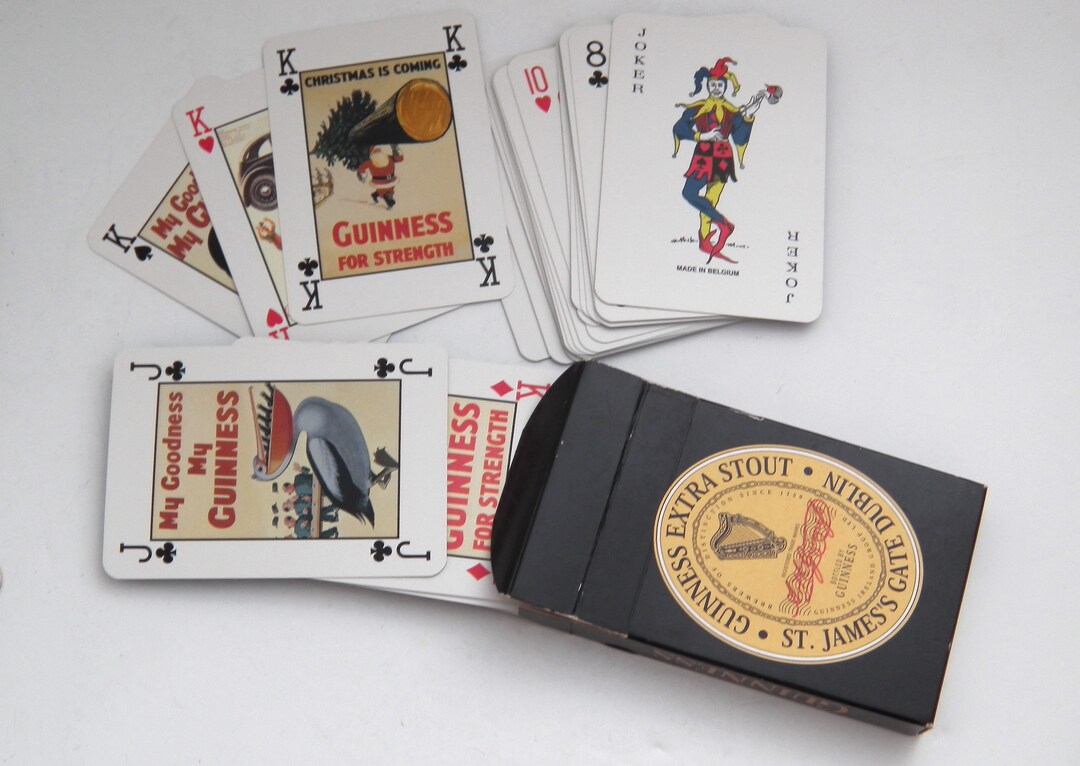 Guinness 'poster Deck' Playing Cards. Vintage 1990s Brewery Advertising ...
