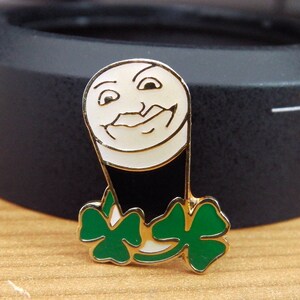 Vintage 90s Guinness Enamel Pin Badge. Smiling Pint & Irish Shamrock ...