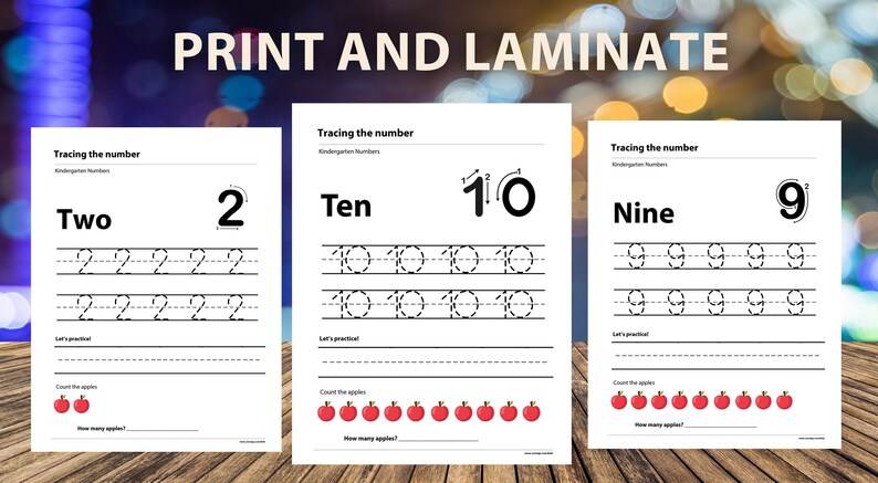 Number Tracing Worksheet Printable. Tracing Numbers Worksheets. Tracing ...