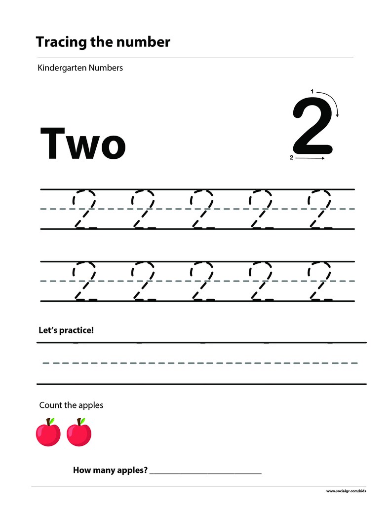 Number Tracing Worksheet Printable. Tracing Numbers Worksheets. Tracing ...