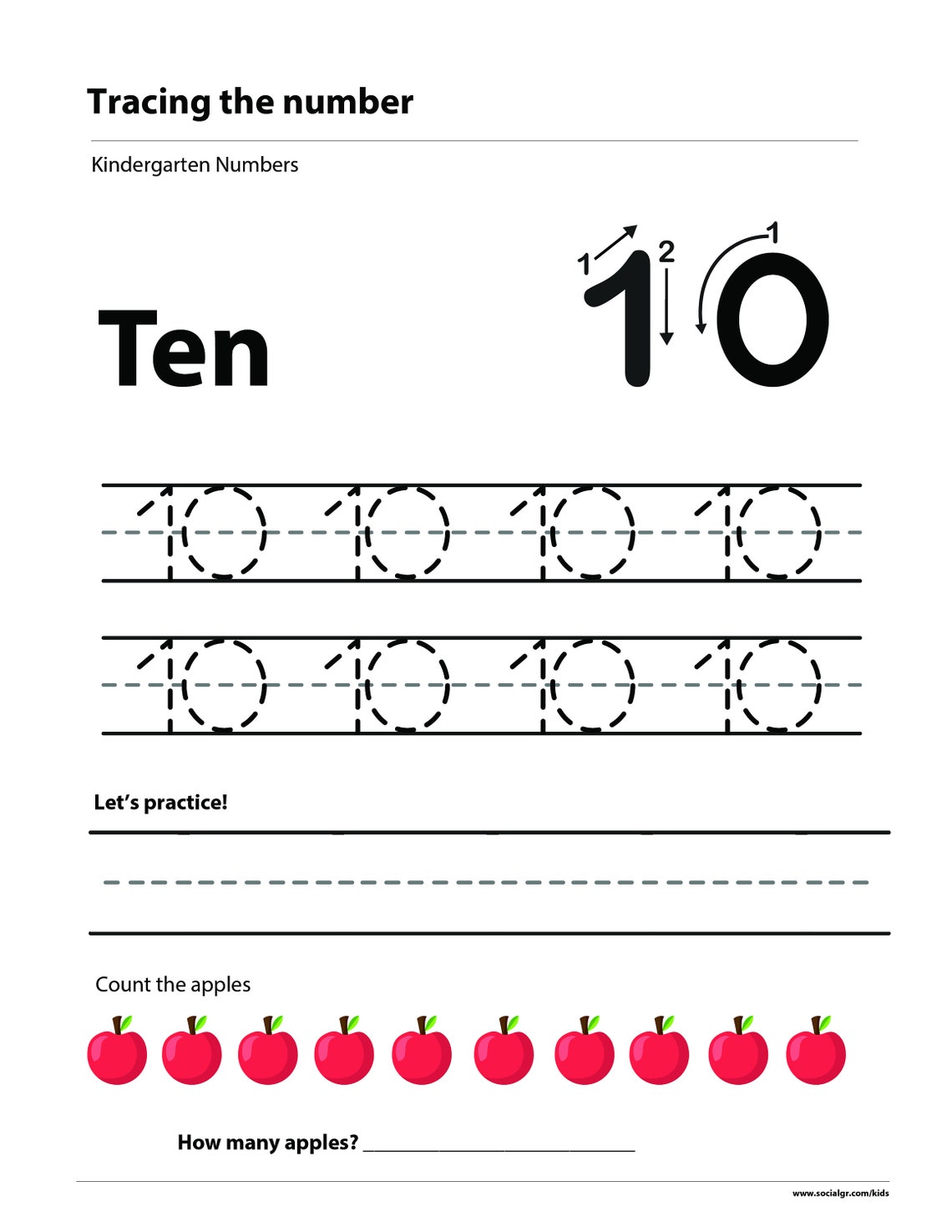 Number Tracing Worksheet Printable. Tracing Numbers Worksheets. Tracing ...