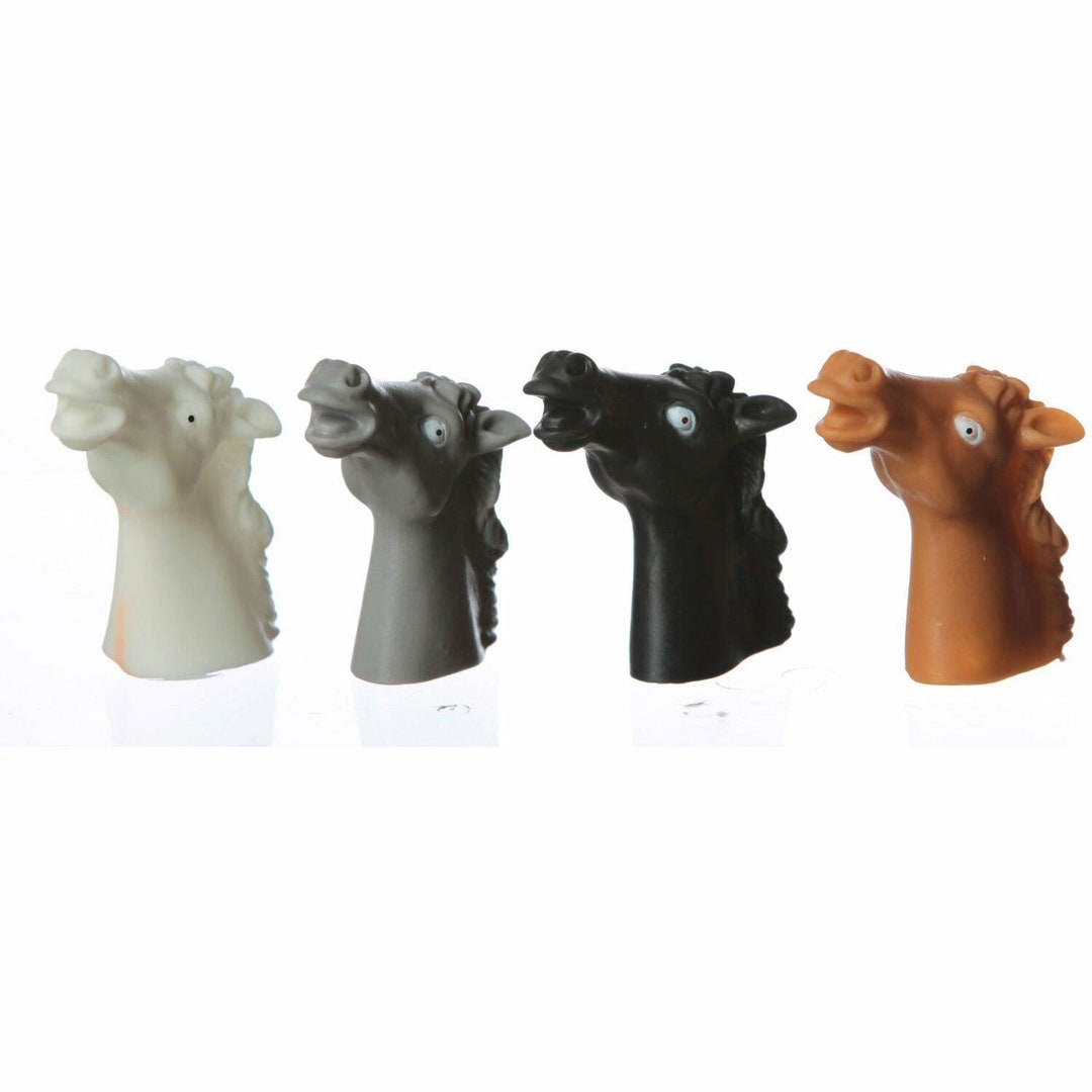 Pack of 12 - Horse Head Finger Puppets - Gallop Into Imaginative ...