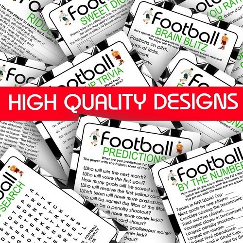 Football Emoji Pictionary Game, Printable Football Games for Kids ...