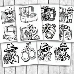 12 Top Secret Agent Spy Colouring Pages for Kids, Colouring Pages ...