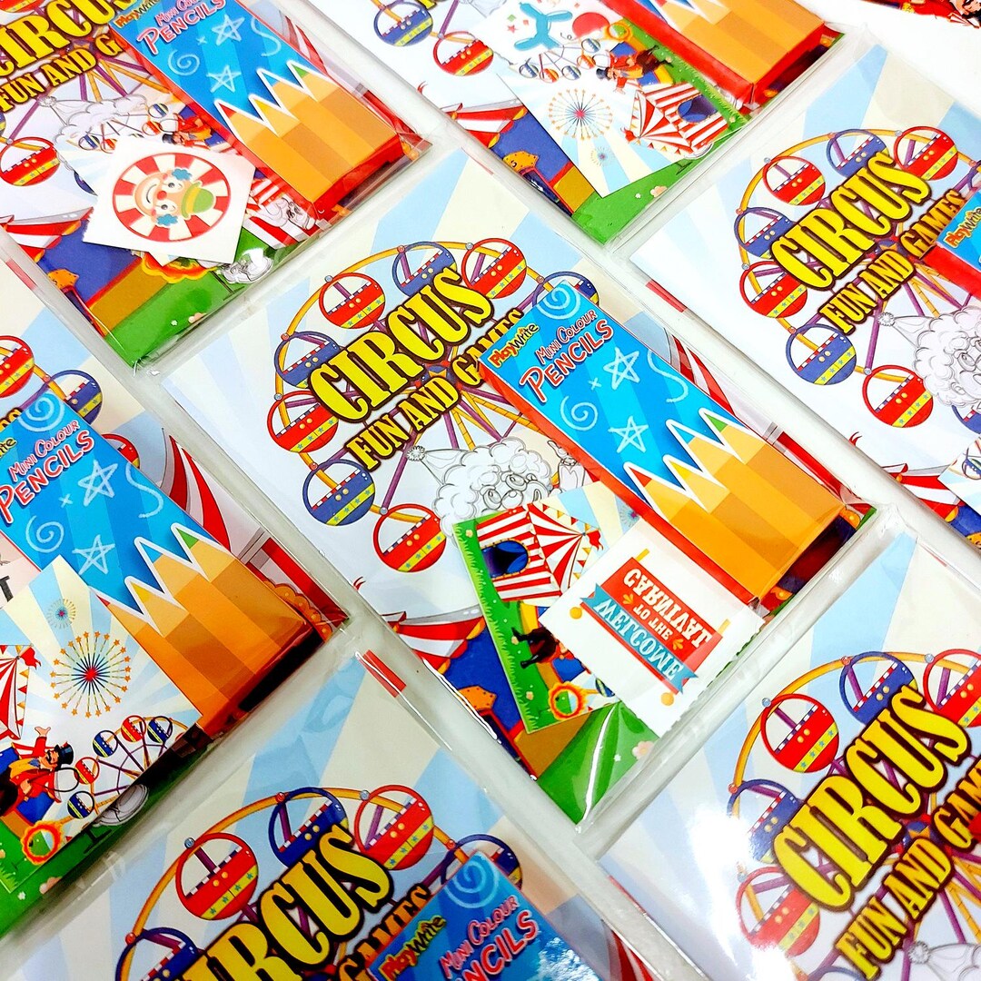 Pre Filled Circus Activity Pack - Party Bag Set - Fun and Entertaining ...