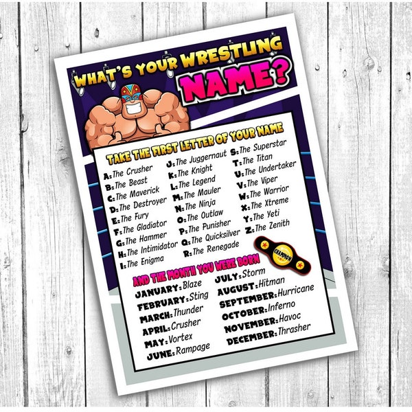 Wwe Birthday Invitations - Etsy