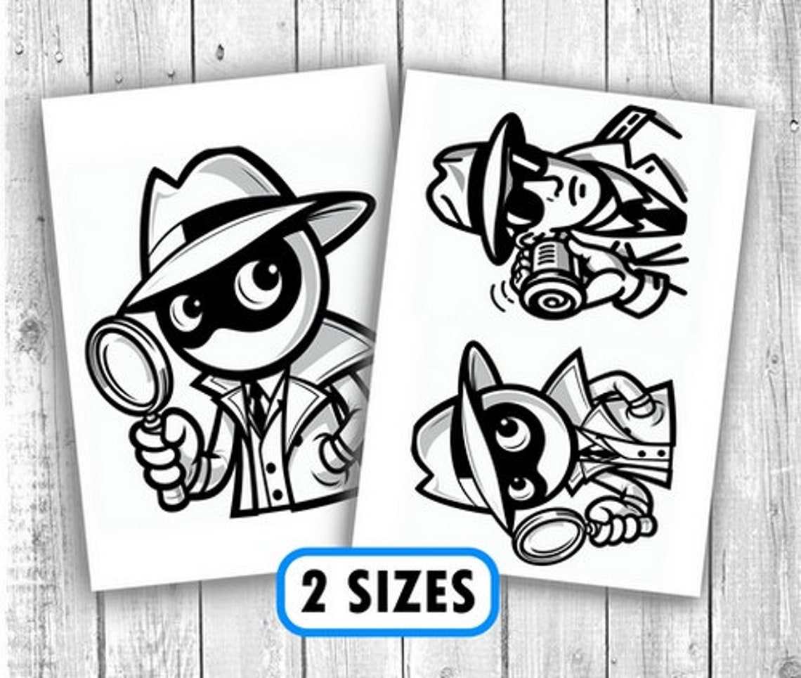 12 Top Secret Agent Spy Colouring Pages for Kids, Colouring Pages ...