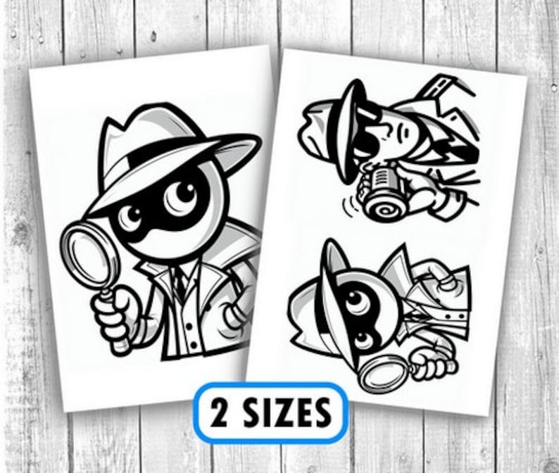 12 Top Secret Agent Spy Colouring Pages for Kids, Colouring Pages ...