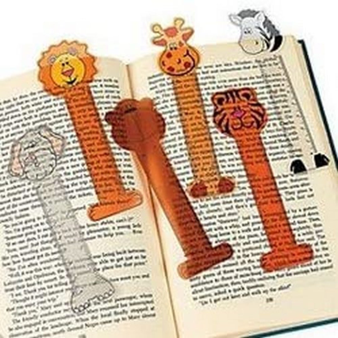 Pack of 12 - Zoo Animal Bookmarks - Fun and Educational Bookmarks for ...