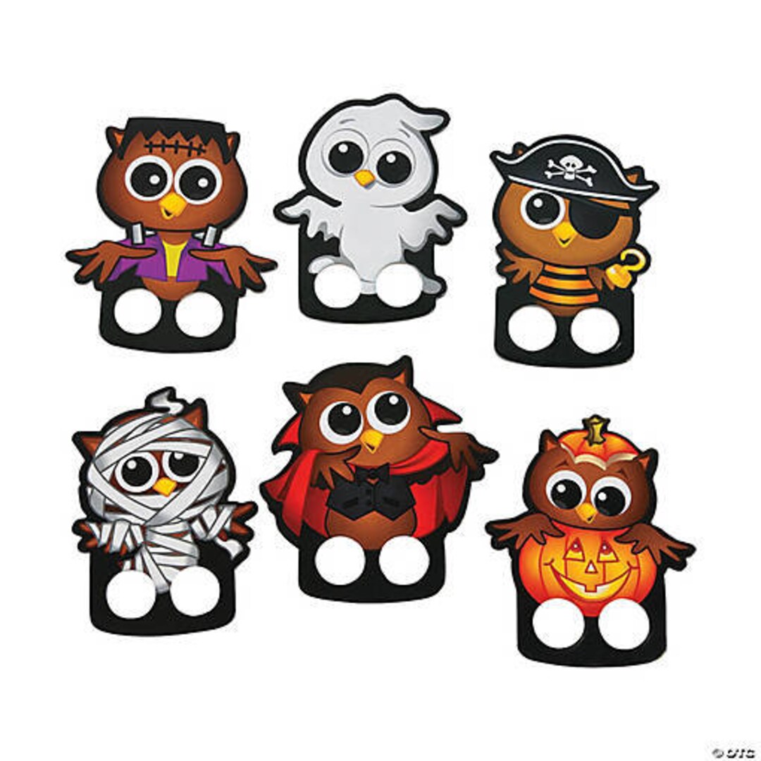 Pack of 12 Owl Finger Puppets Party Bag Fillers - Etsy