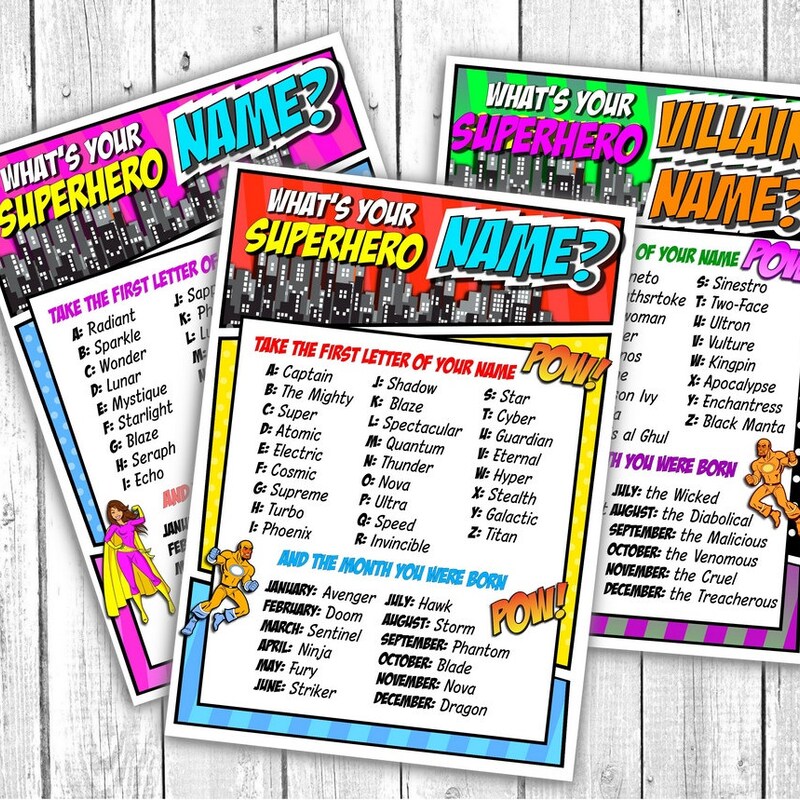 Superhero Party Sign - Etsy