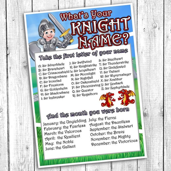Knight Birthday Party - Etsy