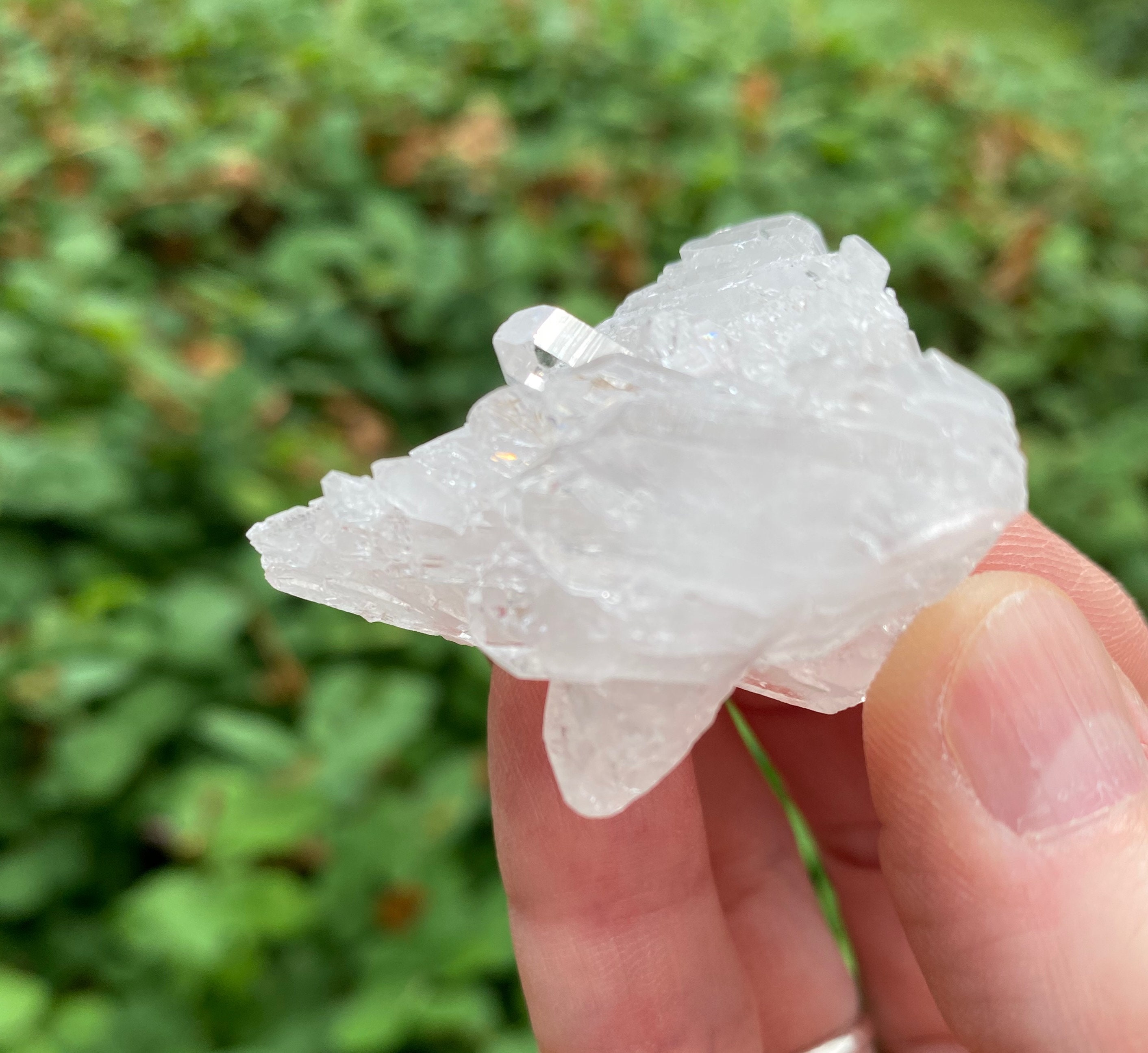 Pink Colombian Lemurian Elestial Quartz Cluster, Lemurian Elestial ...