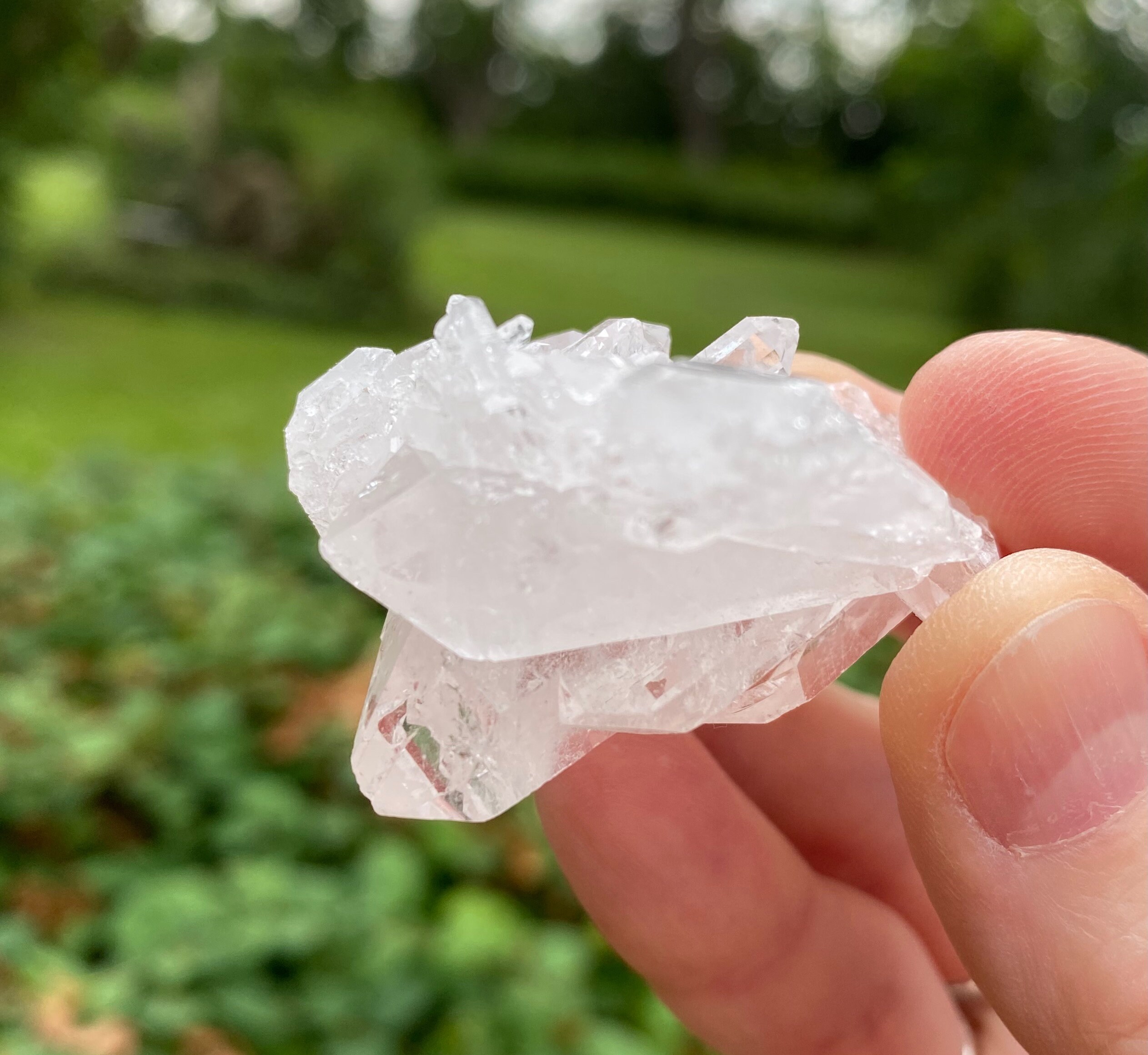 Pink Colombian Lemurian Elestial Quartz Cluster, Lemurian Elestial ...