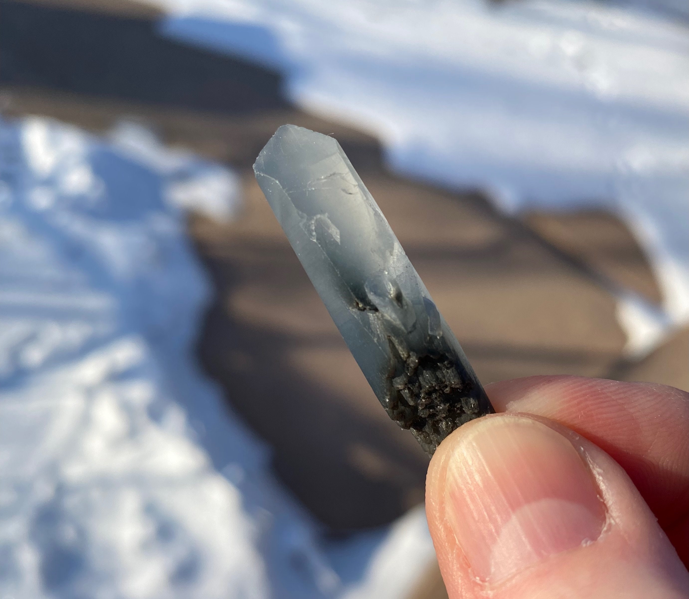 Blue Tara Tourmaline Included Quartz Point, Rare Blue Tara Quartz ...