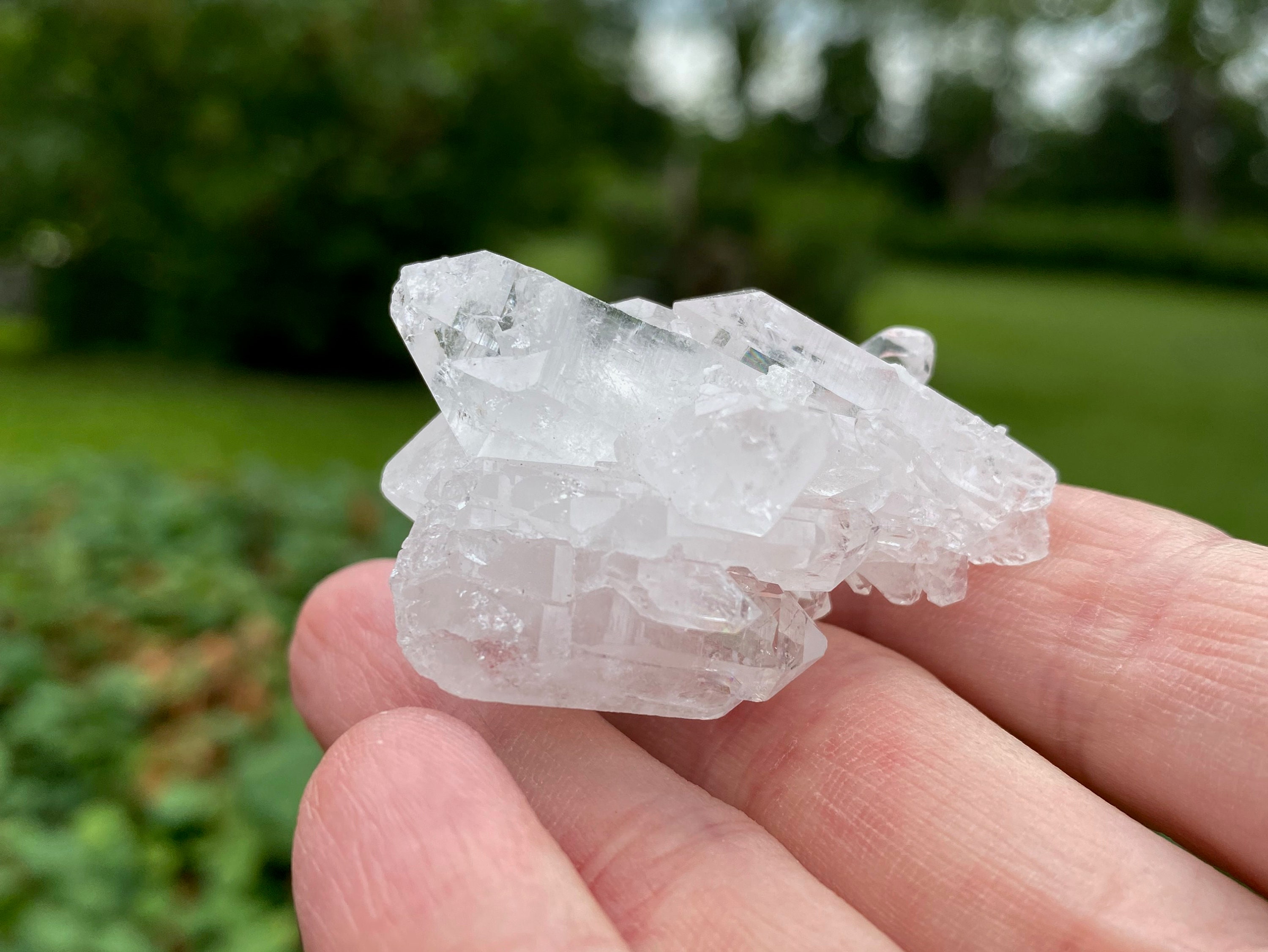 Pink Colombian Lemurian Elestial Quartz Cluster, Lemurian Elestial ...