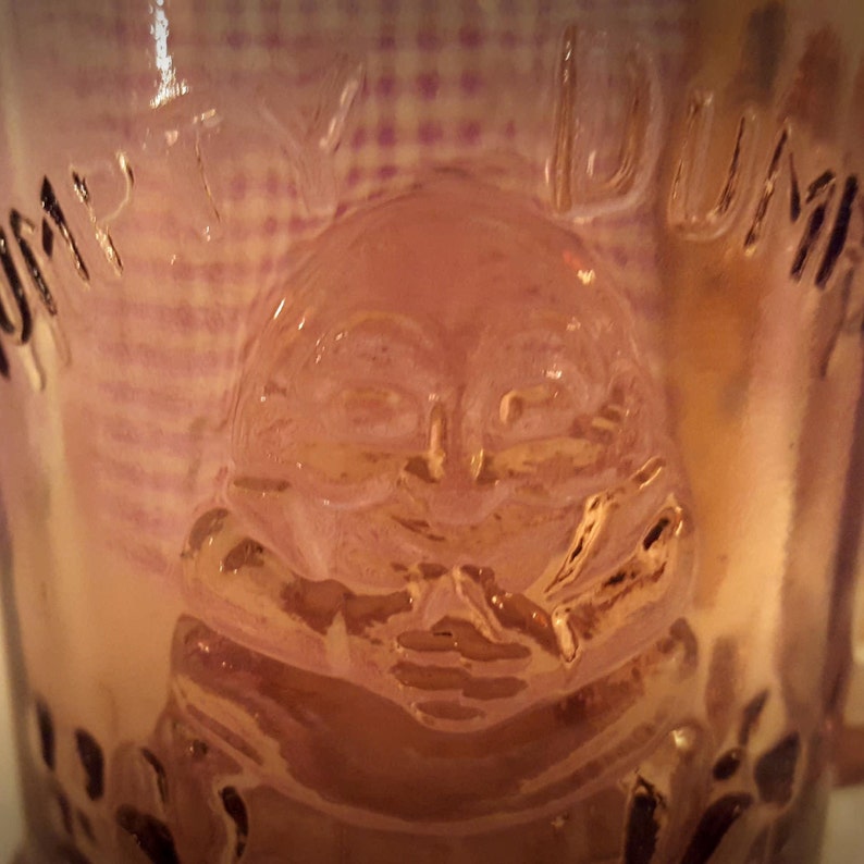 Purple Glass Humpty Dumpty Tom Tom the Piper's Son Children's Nursery ...