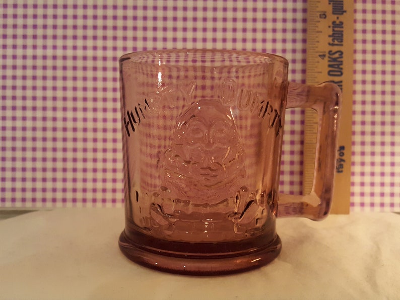 Purple Glass Humpty Dumpty Tom Tom the Piper's Son Children's Nursery ...