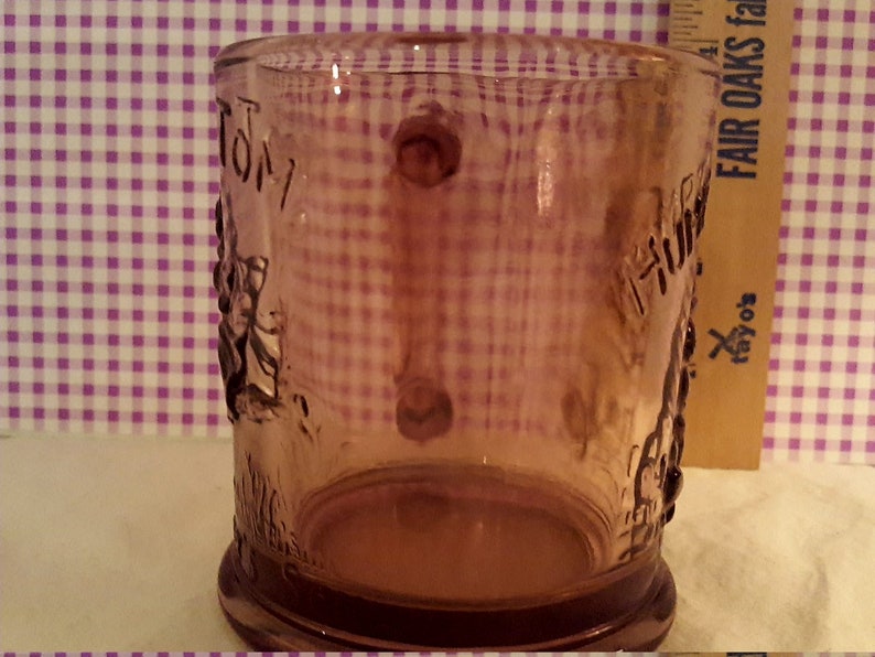 Purple Glass Humpty Dumpty Tom Tom the Piper's Son Children's Nursery ...