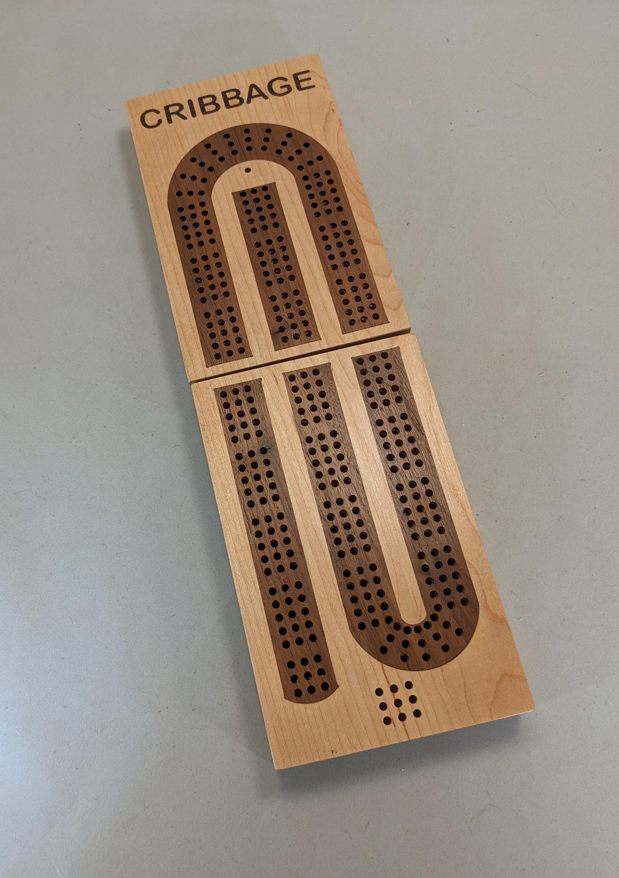 Wooden Folding/travel Cribbage Board - Etsy
