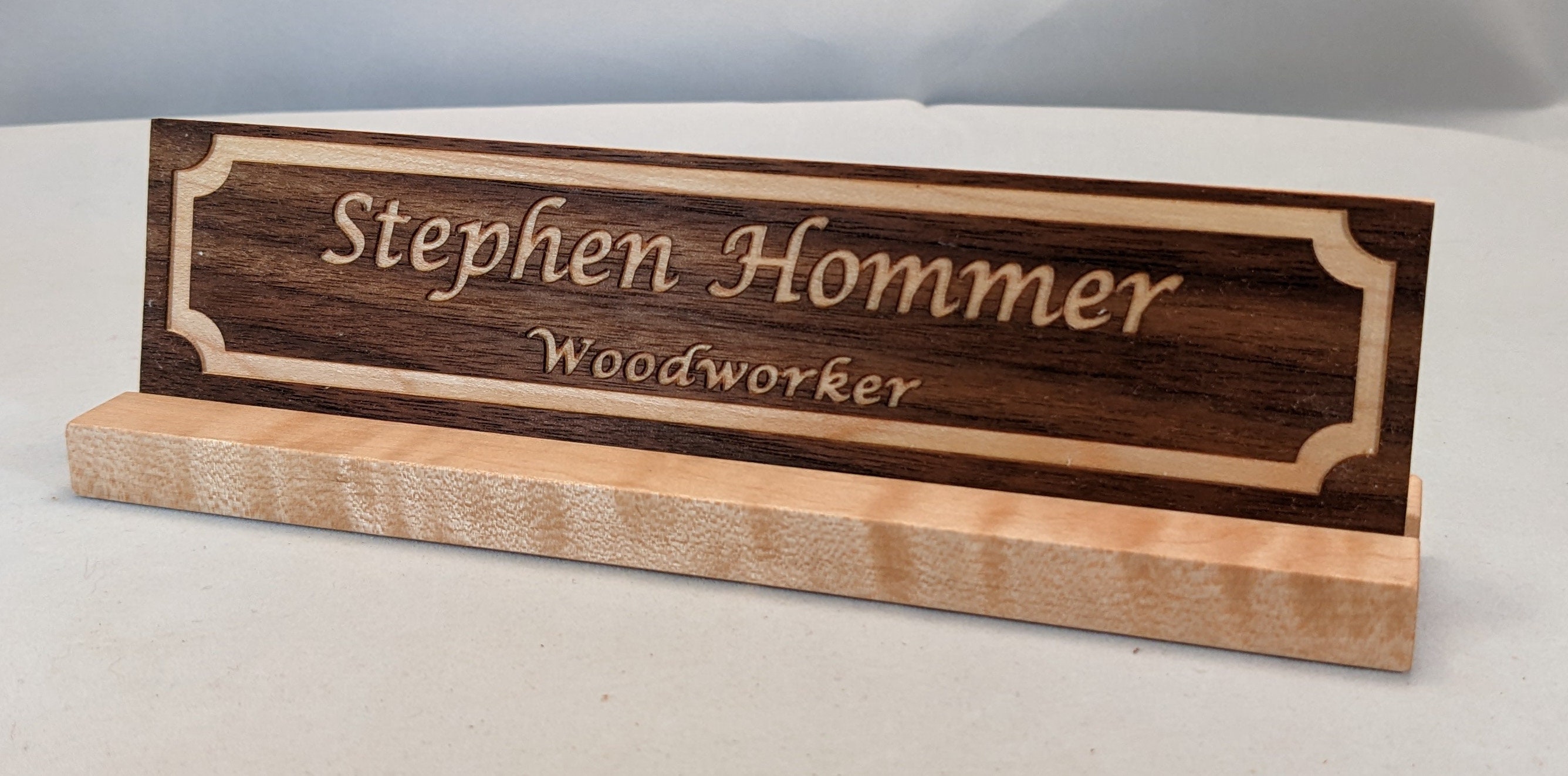 Desk Name Plate, Office Name Sign - Etsy