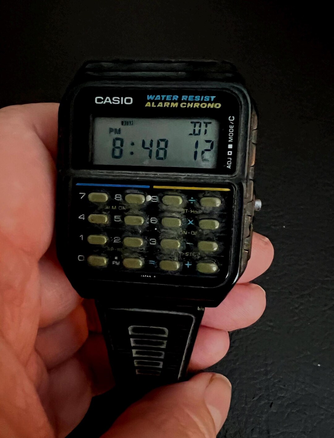 Vintage Men’s Casio Nos CA-55 Calculator Chronograph Watch - Etsy