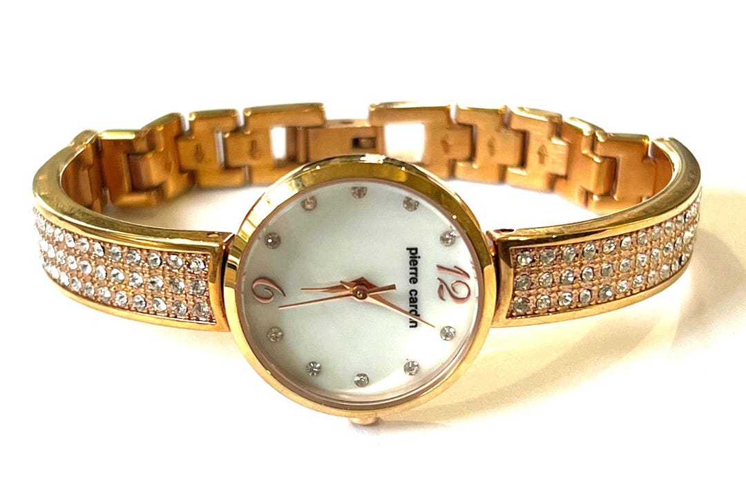 Ladies Pierre Cardin Stone Set Bangle - Etsy