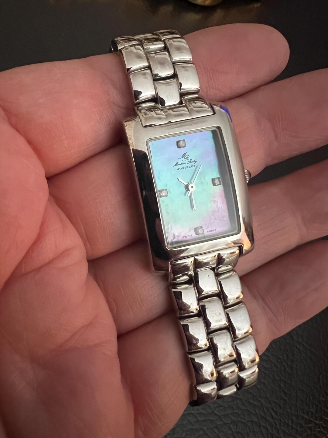 Fine Mr Markus Ruby Montreux Abalone Shell & Diamond Watch - Etsy