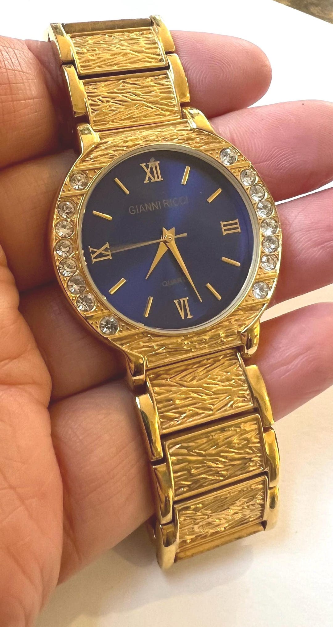 Fine Gianni Ricci Gold Plated Men’s Watch - Etsy