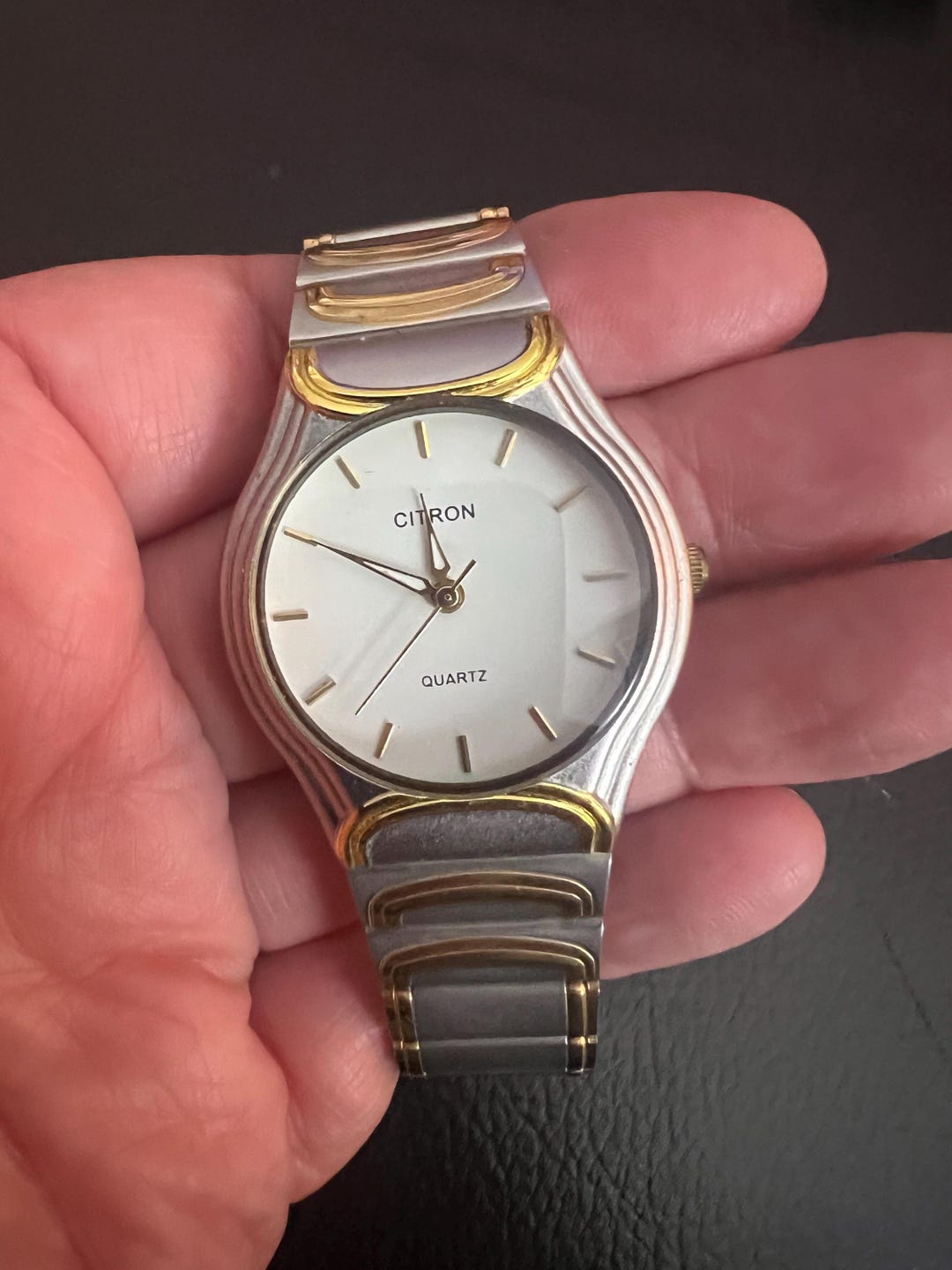 Fine Citron Silver and Gold Tone Watch - Etsy