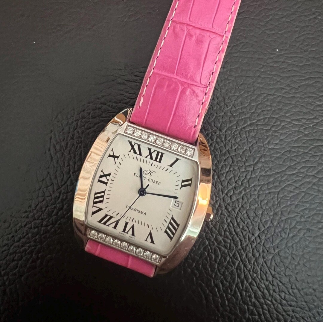 Fine Klaus Kobec Charisma Stainless Steel Diamond Watch - Etsy