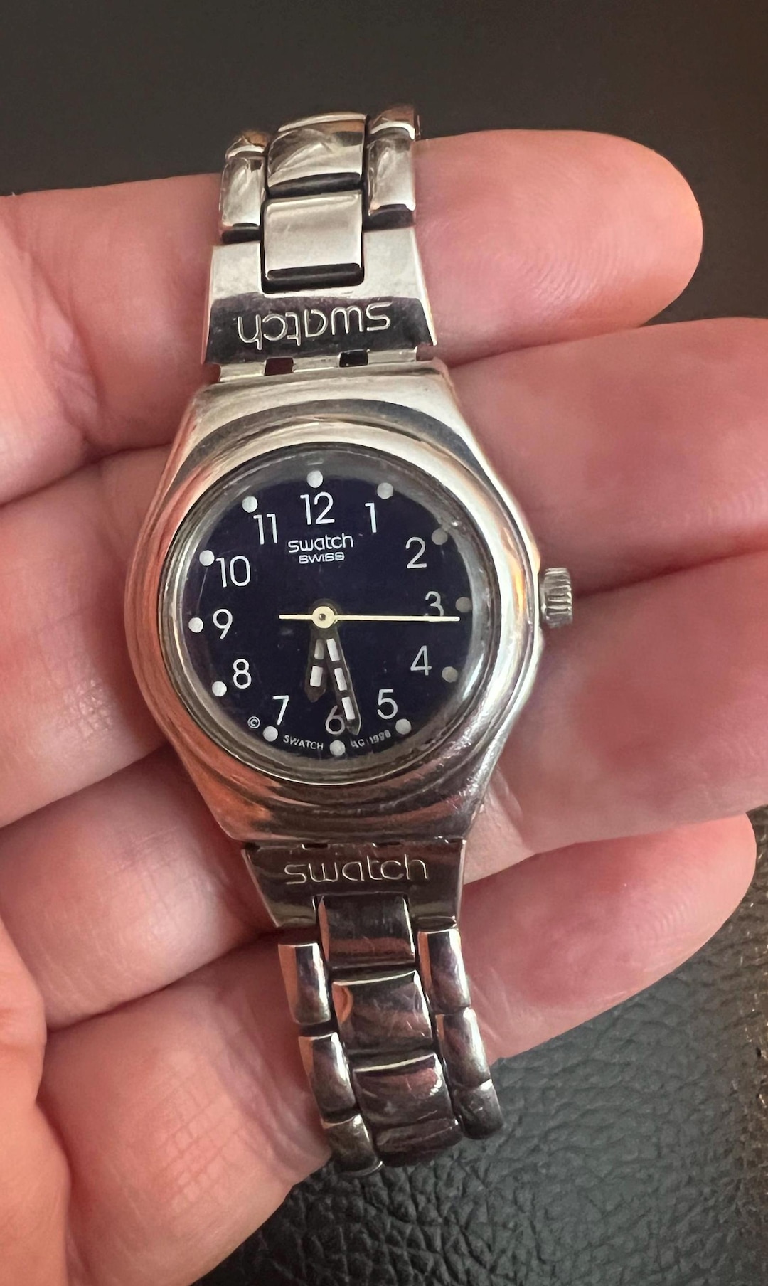Vintage Swatch Stainless Steel Watch - Etsy