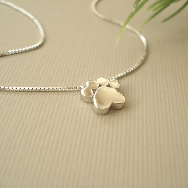 Silver Dog Paw - Etsy