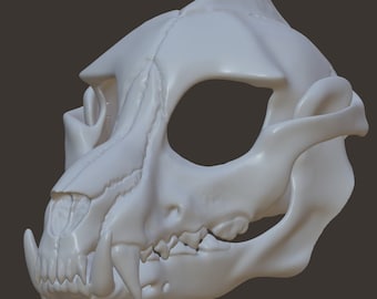 Wolf Skull/skulldog STL 3d-model Headbase 3d-model Kit - Etsy