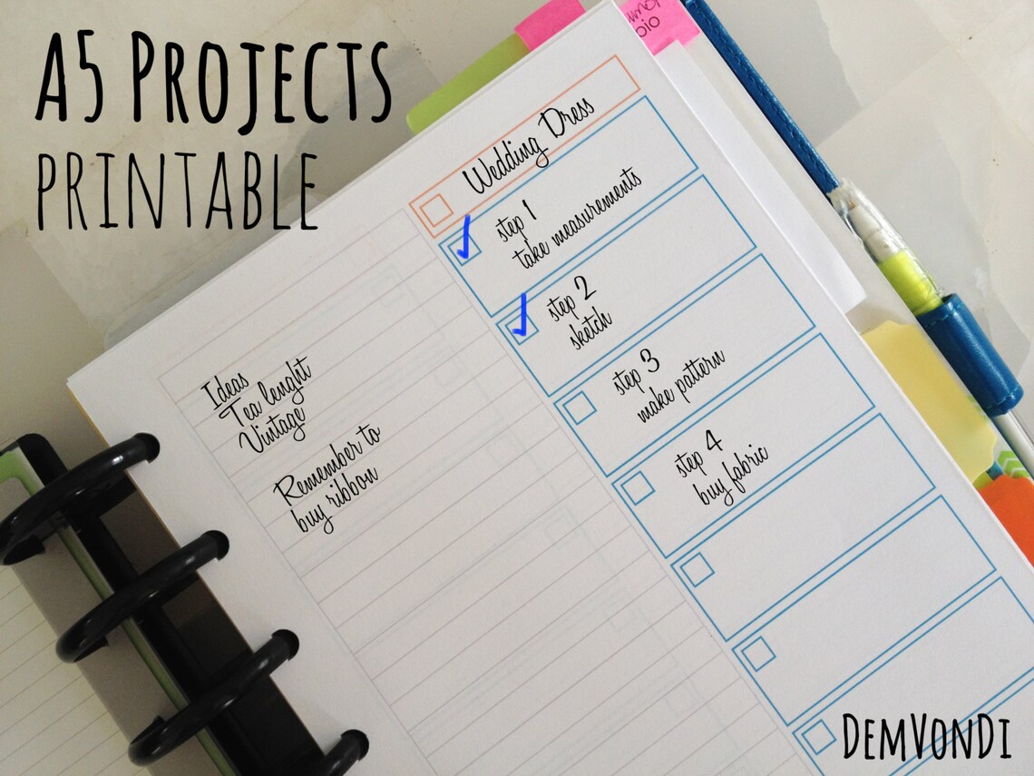 Project Planner - Etsy