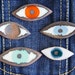 Ceramic Eye Pin Badge Brooch Many Colours, Jewel Colours Eye Jewellery ...