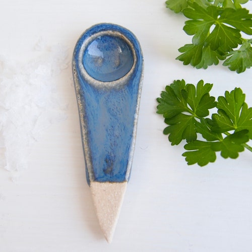 Handmade Mini White Pottery Salt or Spice Spoon White Ceramic - Etsy