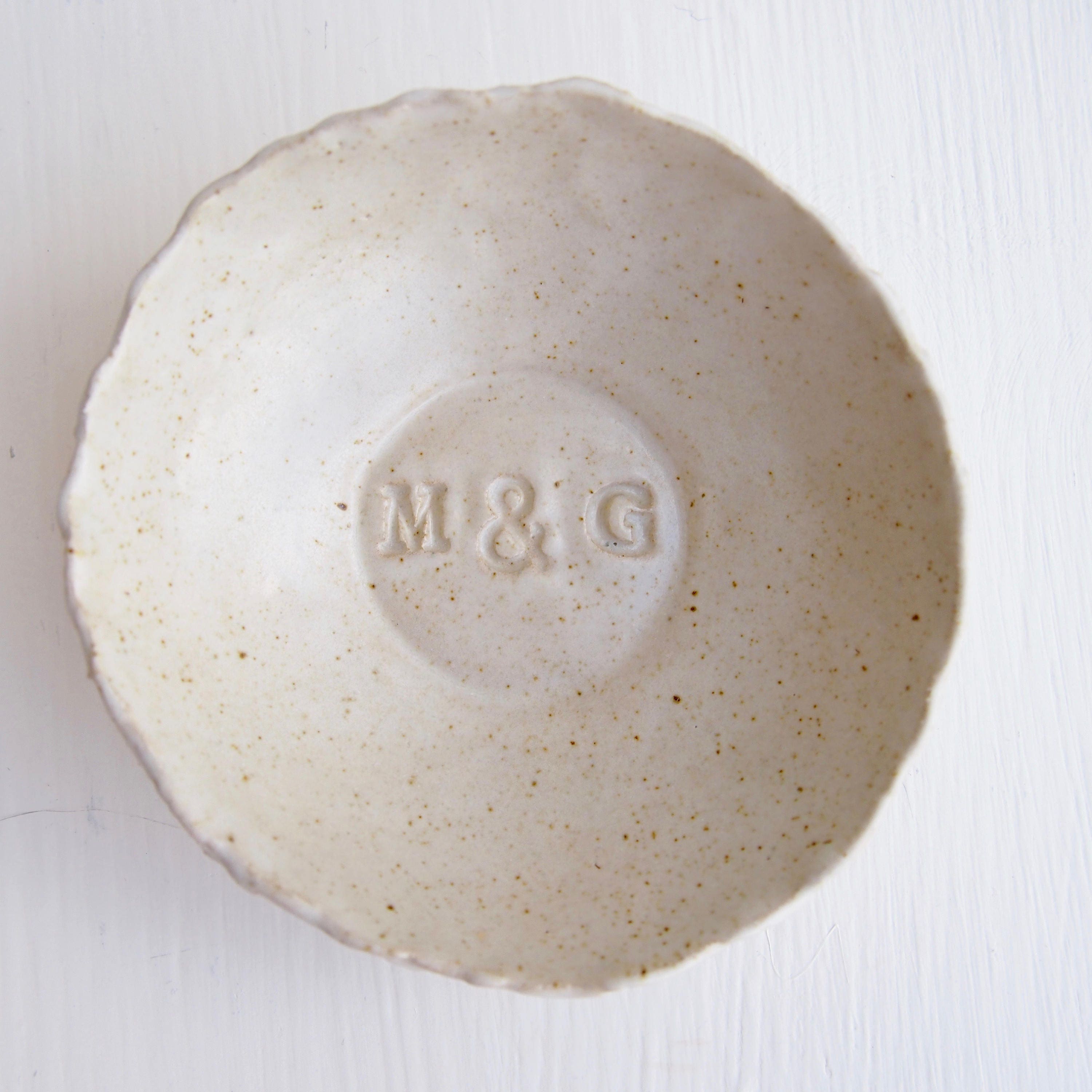 Personalised ceramic initials ring dish mr and mrs ring dish | Etsy